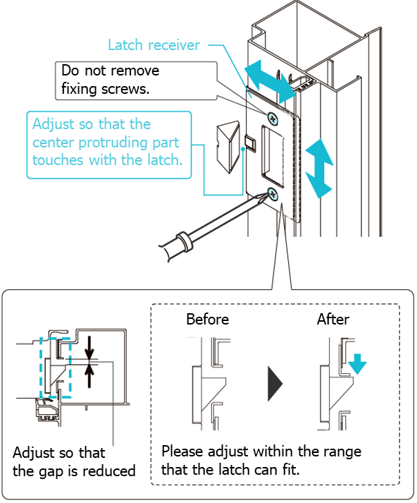 How to adjust the strike (Entrance door) – Digital Lock Support